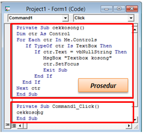 Rumus Mencari Textbox Kosong Di Visual Basic - Sampul Ilmu