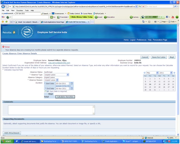 Oracle Always With You: HRMS Fast Formula Requirement Document