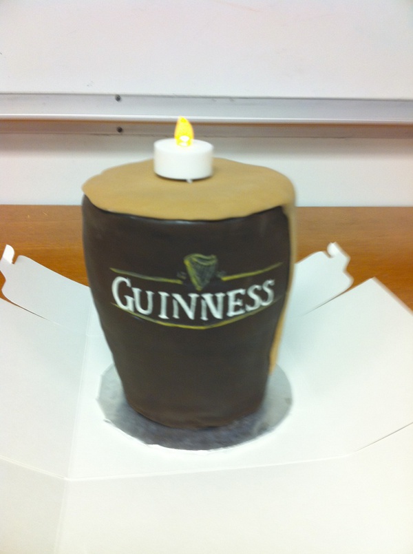 Baker's Cakes: 6" Pint of Guinness Cake!