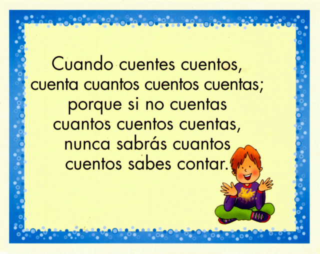 Trabalenguas para jugar con los niños - Burbujitas