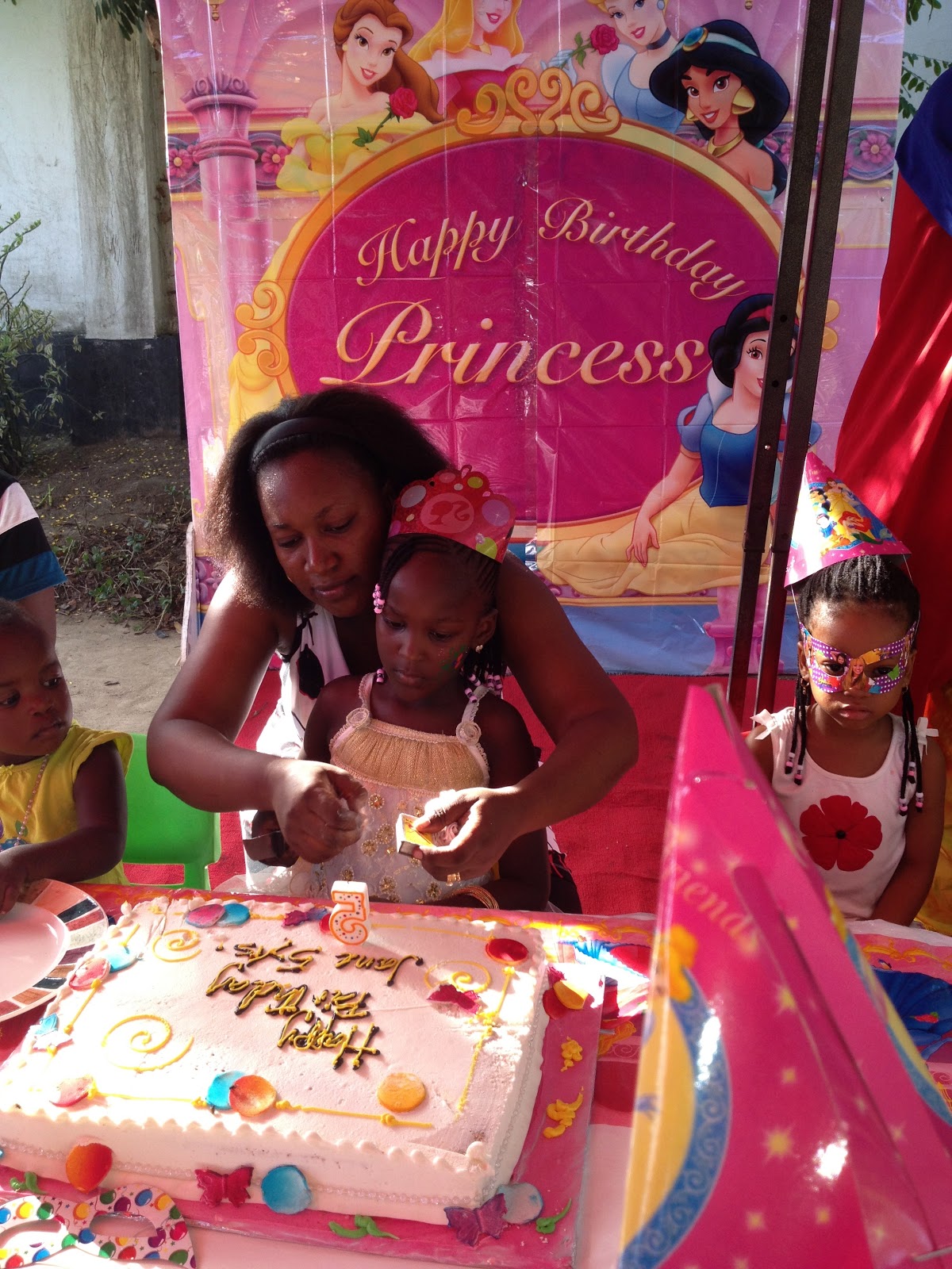 A 5th Birthday ; Princess theme.