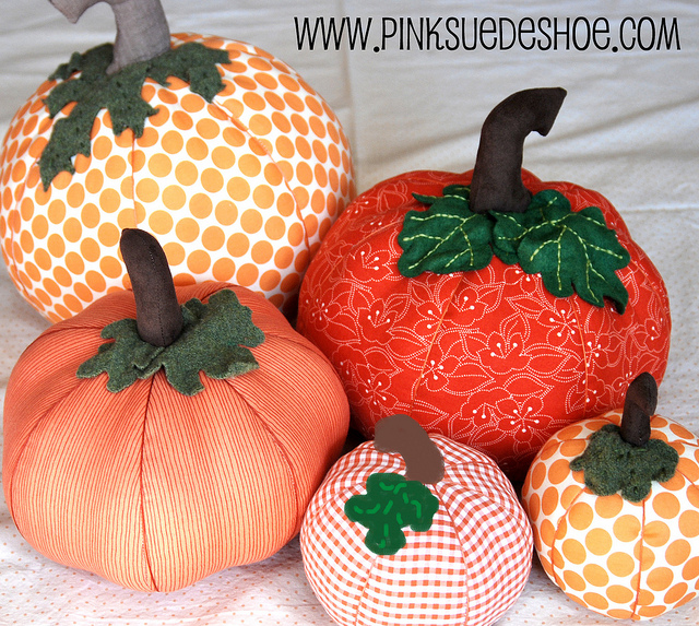 The Sew*er, The Caker, The CopyCat Maker: Fabric Pumpkin Tutorial Round-Up