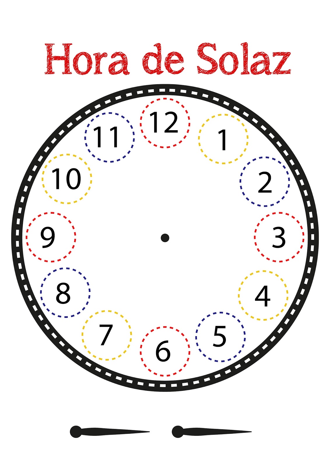 Relojes para imprimir y armar - Imagui