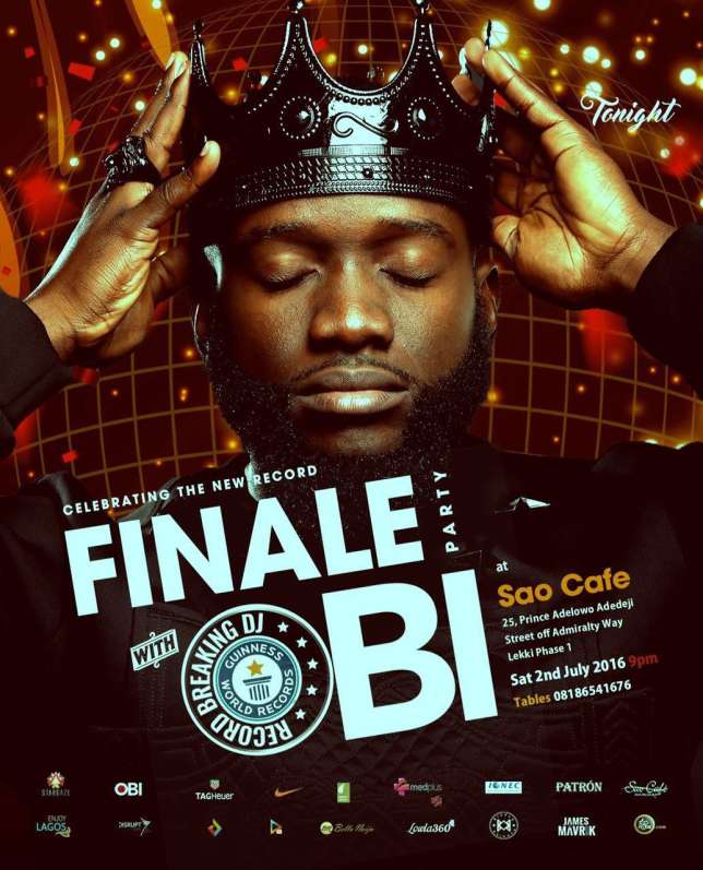 DJ OBI SETS NEW GUINNESS WORLD RECORD - Villychart