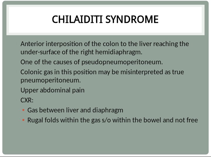 Chest Medicine Made Easy-Dr Deepu: Chilaiditi Syndrome