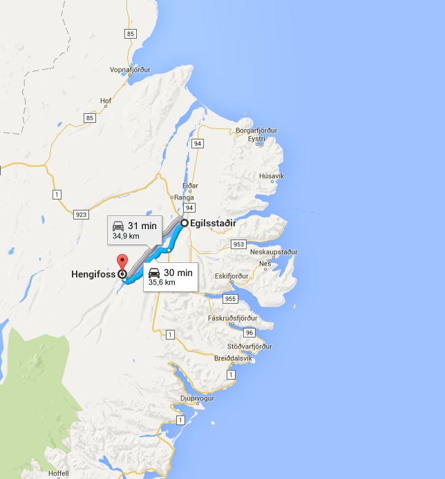 Bel itineraire: Cascades Litlanesfoss et Hengifoss