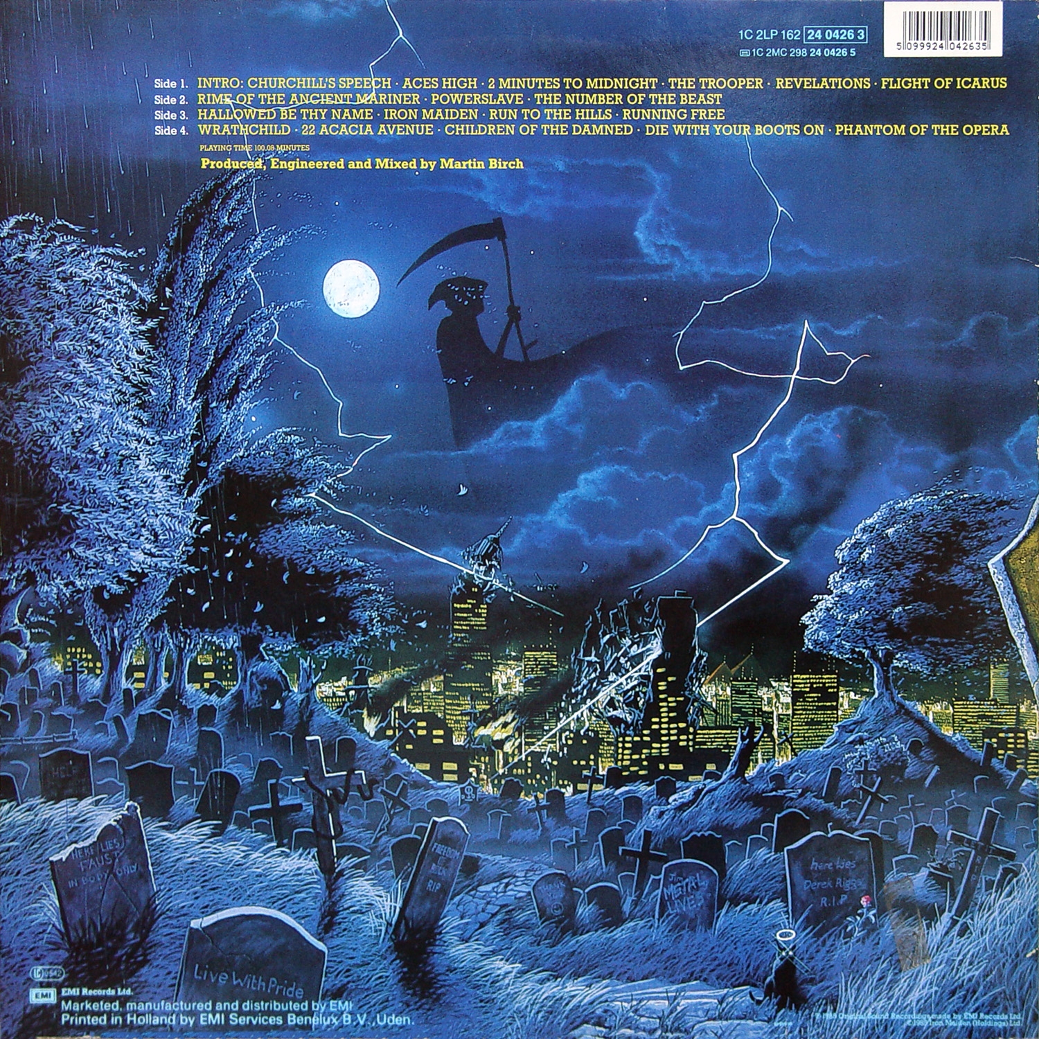 1985 Live After Death - Iron Maiden - Rockronología