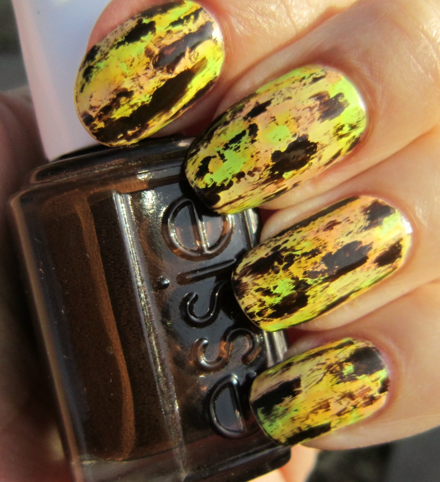 Distressed Nails Inspired By Chalkboard Nails