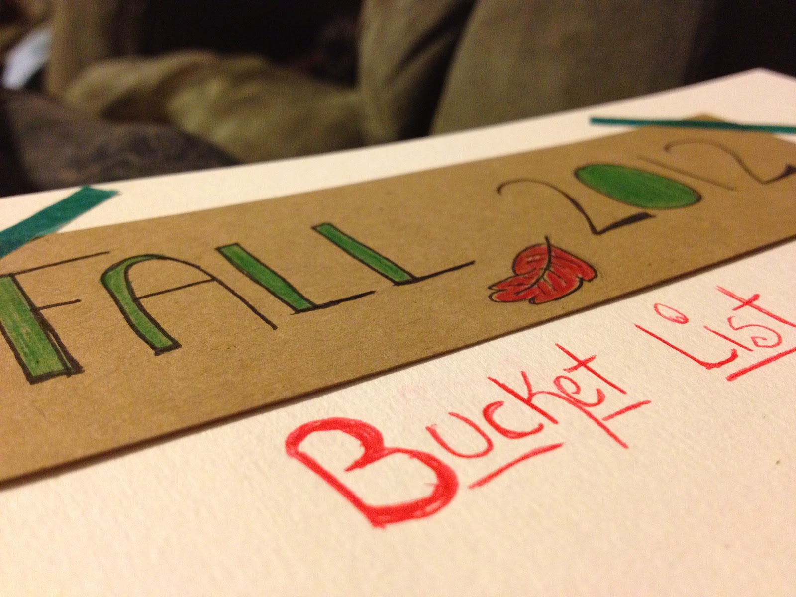 Gingerly: My Fall Bucket List