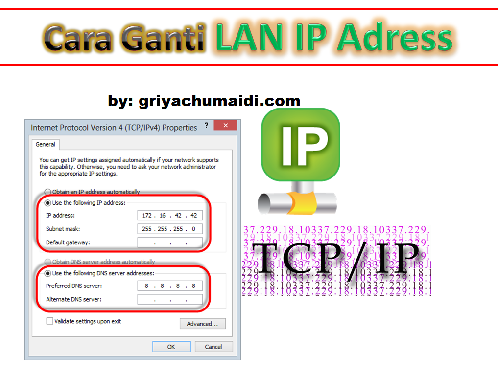 Cara Setting dan Mengganti LAN IP Adress Terbaru untuk Pemula / Dasar ...