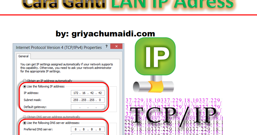 Cara Setting dan Mengganti LAN IP Adress Terbaru untuk Pemula / Dasar ...