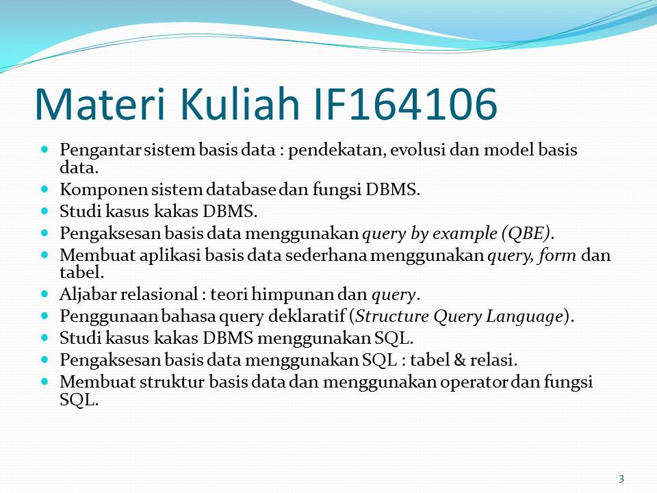 Pengaksesan Basis Data [1] : Pengantar Database dan DBMS