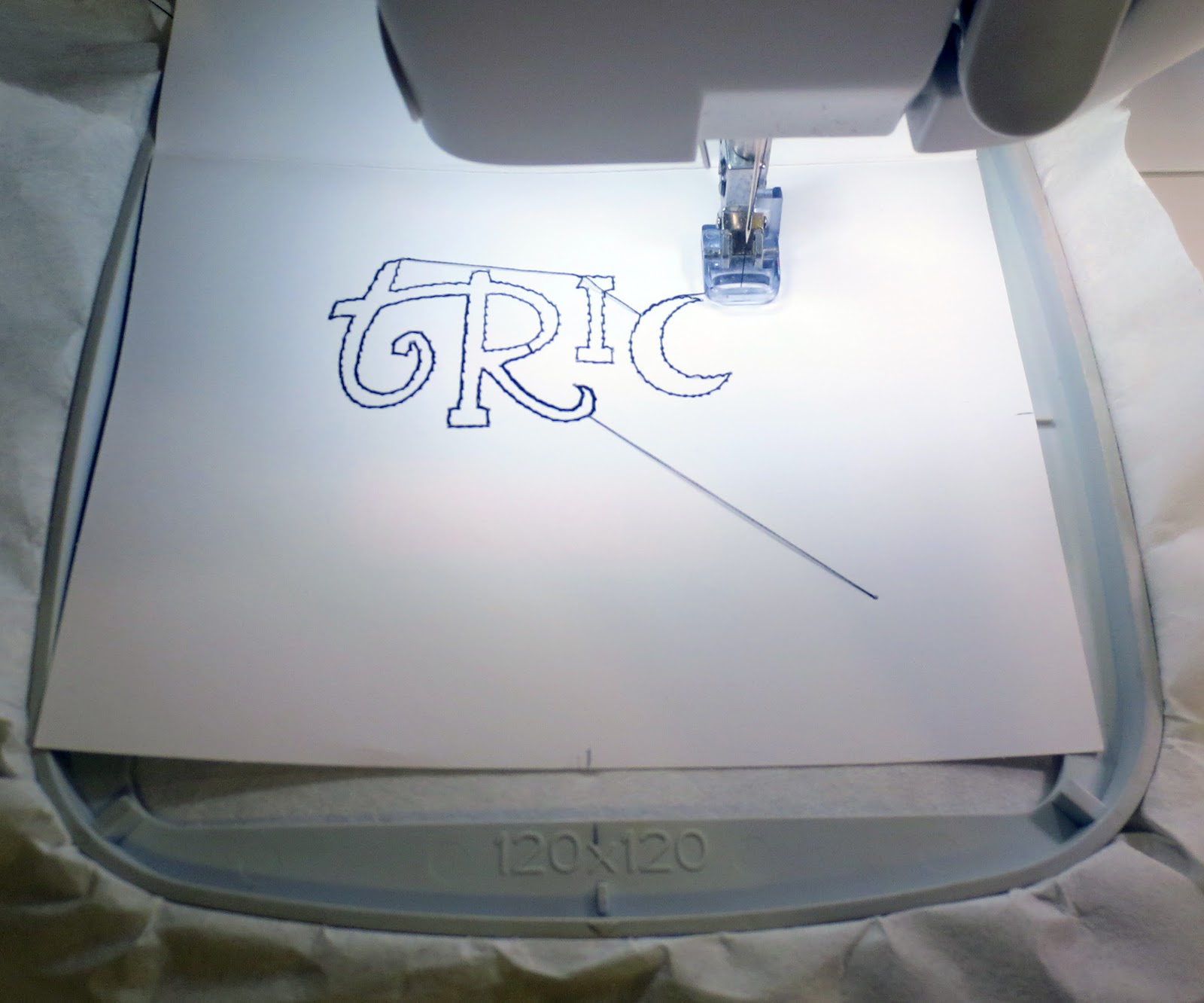 The Geeky Crafter: Machine Embroidery on Paper