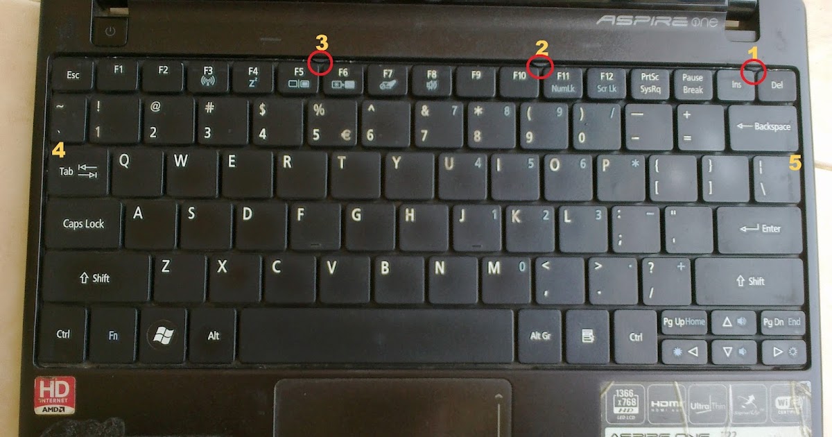 CARA MEMBUKA KEYBOARD LAPTOP ACER 722 DAN SERIES | Kecarat