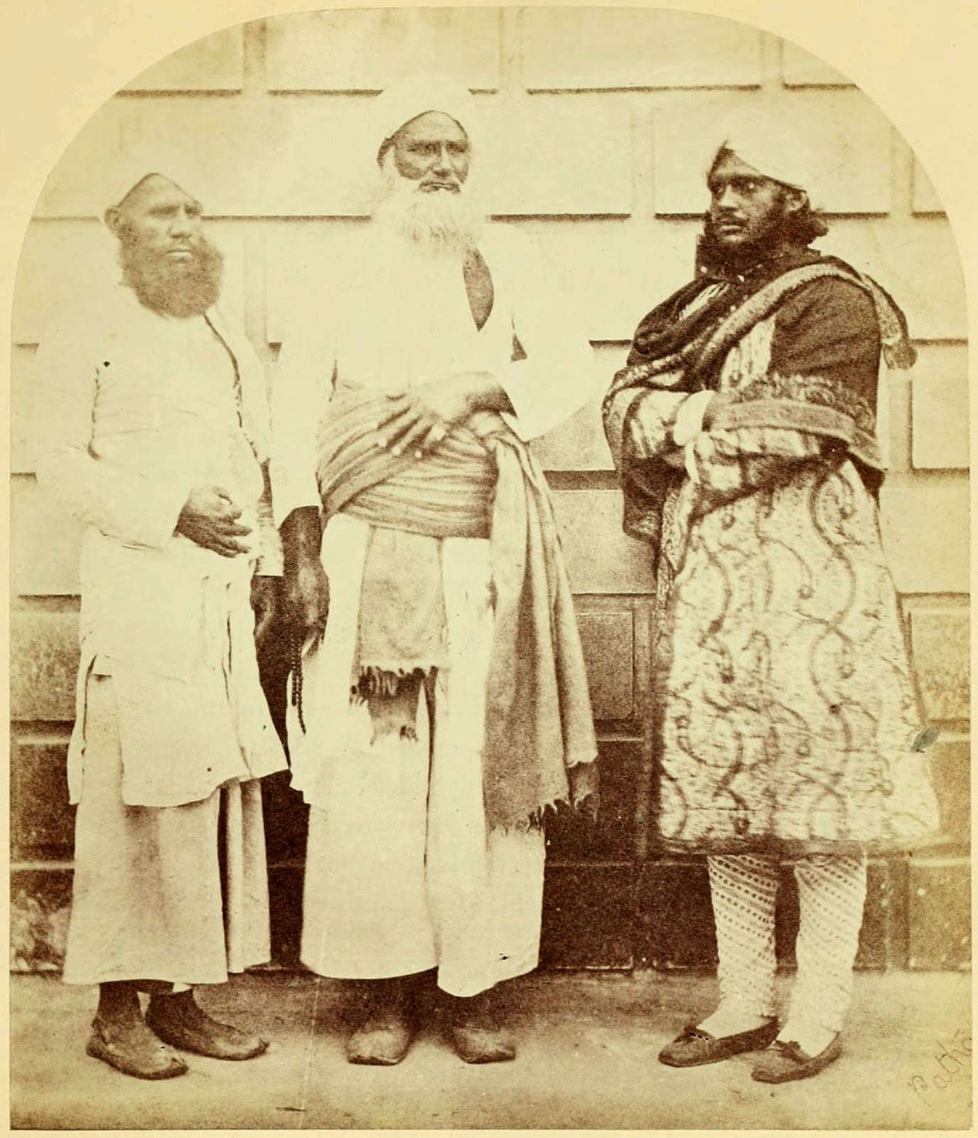 Pathans, Mahomedan - Oude, c1860's - Old Indian Photos