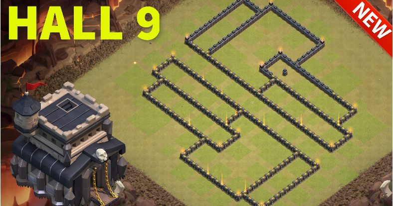 Xếp nhà chính hall 9 thủ war cực chất - Base hall 9 war 2019 | Clash of ...