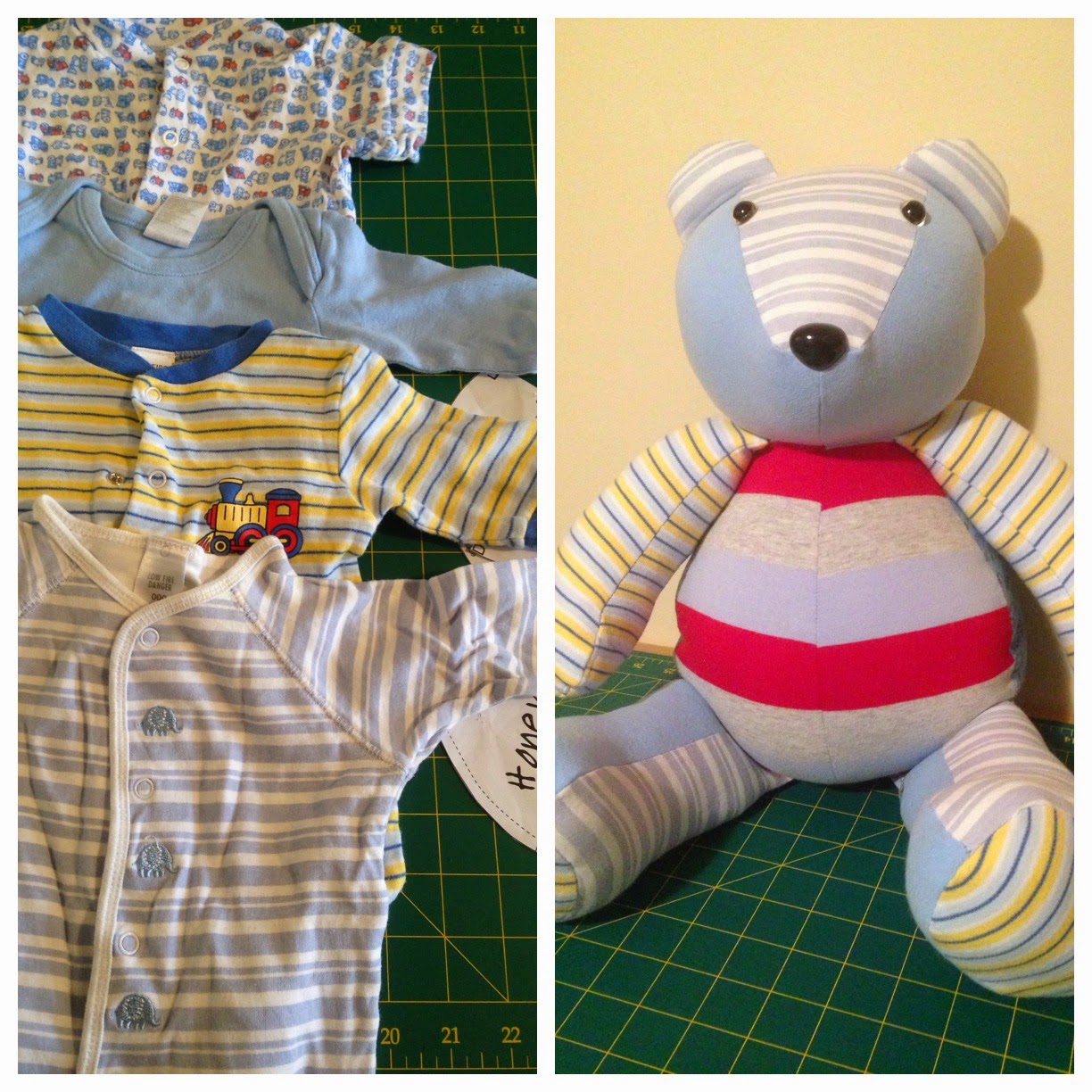 Bubbles and Bibs: Memory quilts,bears and pillows