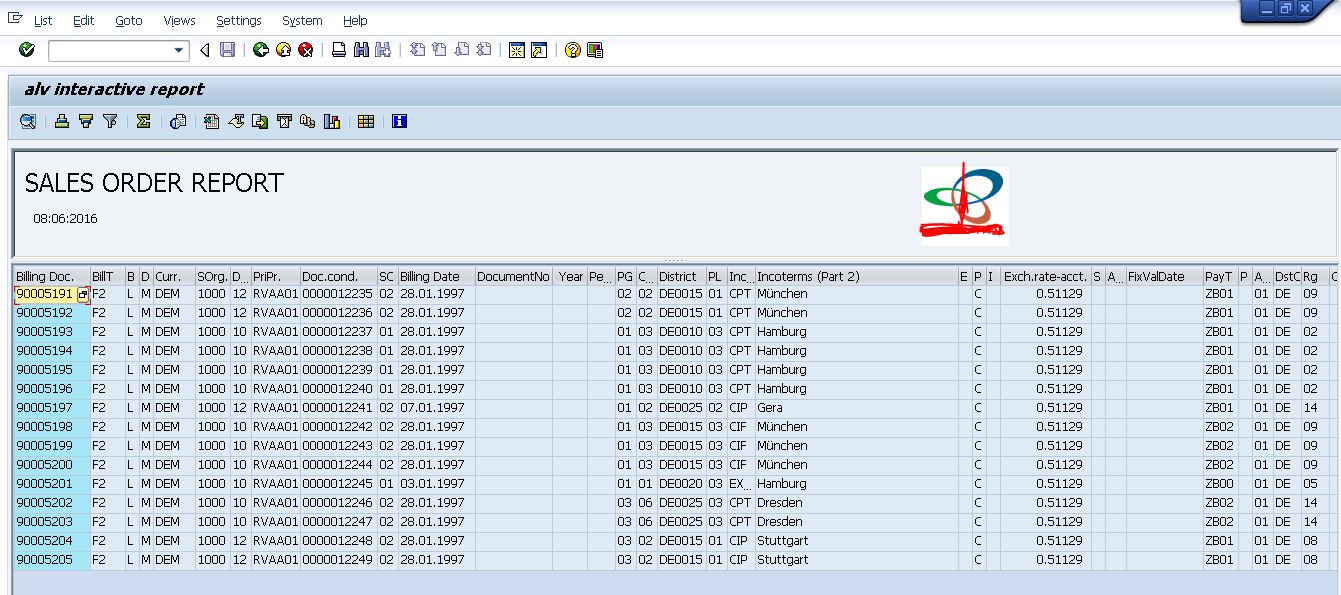 ALV Interactive report