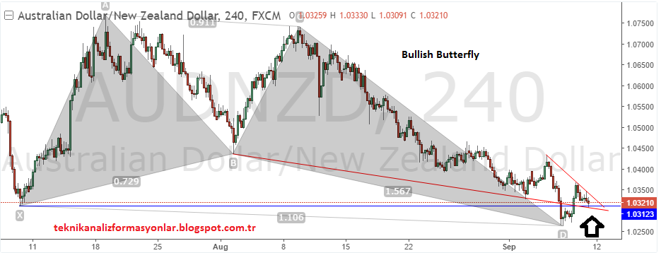 Teknik Analiz Formasyonlar: Kelebek Boğa Formasyonu ( Bullish Butterfly )
