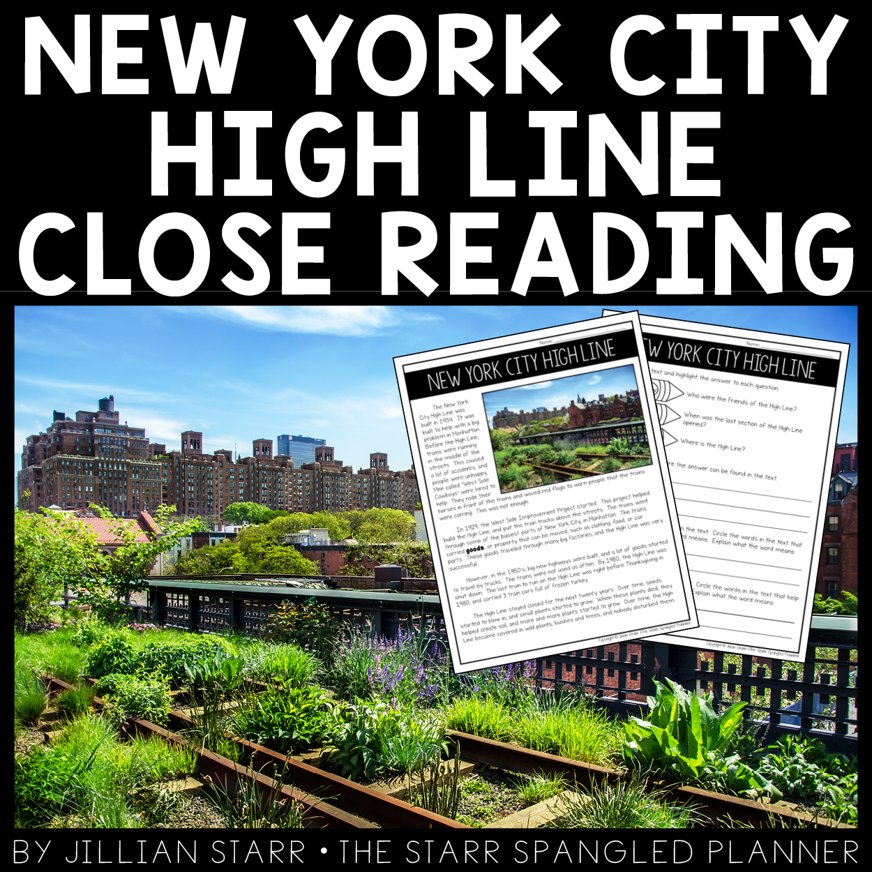 Earth Day Close Read Freebie - Teaching with Jillian Starr