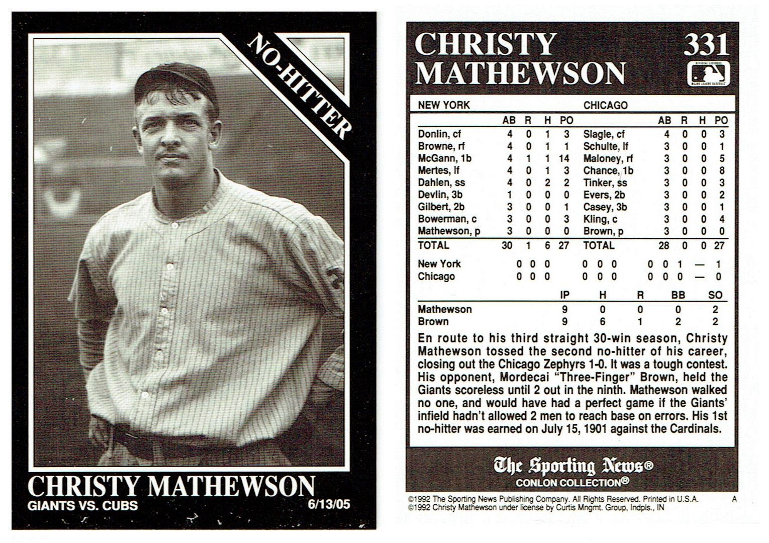 the Conlon Baseball Card Collector: * 1992 Megacards Set (330 cards)