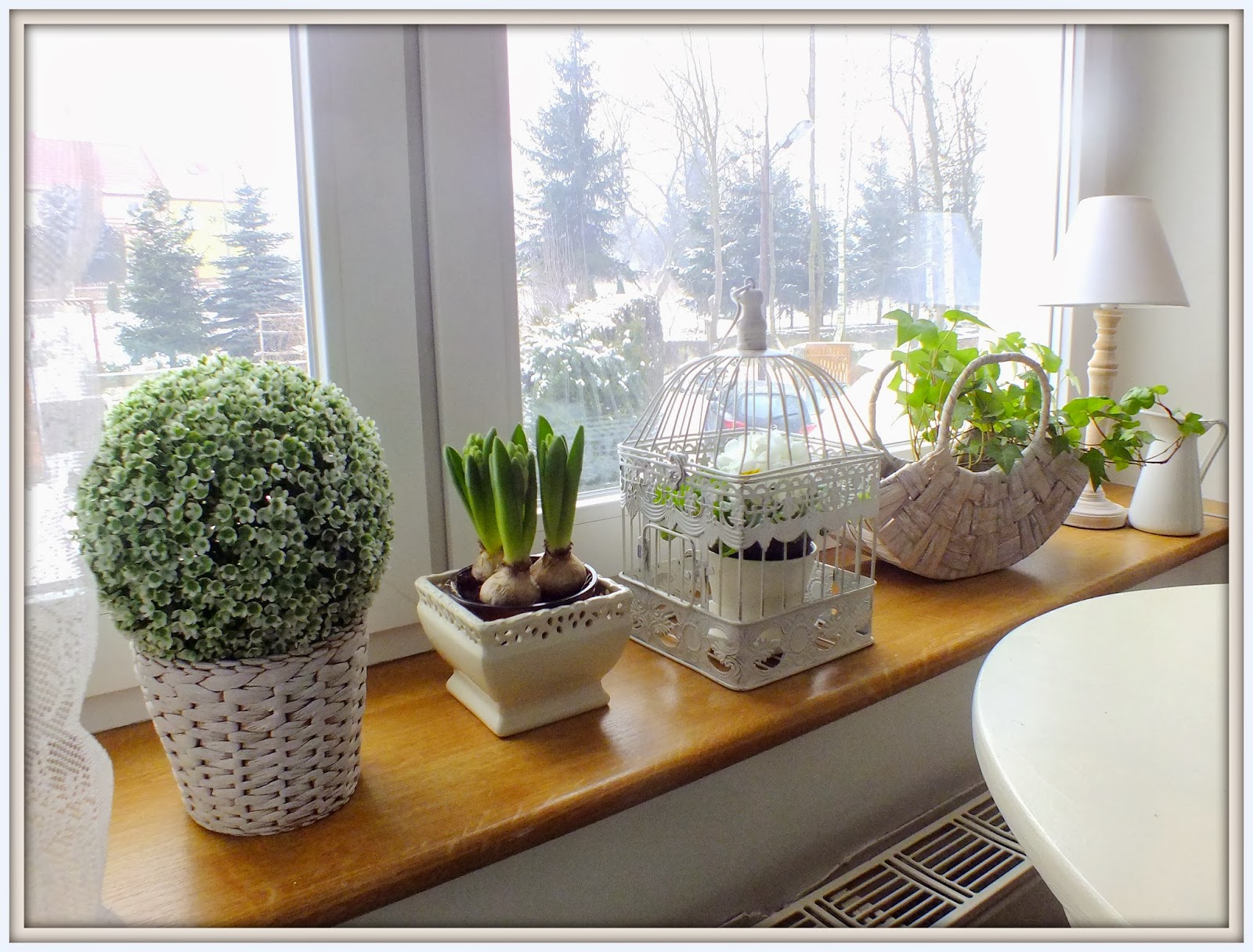 Powrót :) I parapet w nowym wydaniu;) | Uwielbiam czarowac w domu....