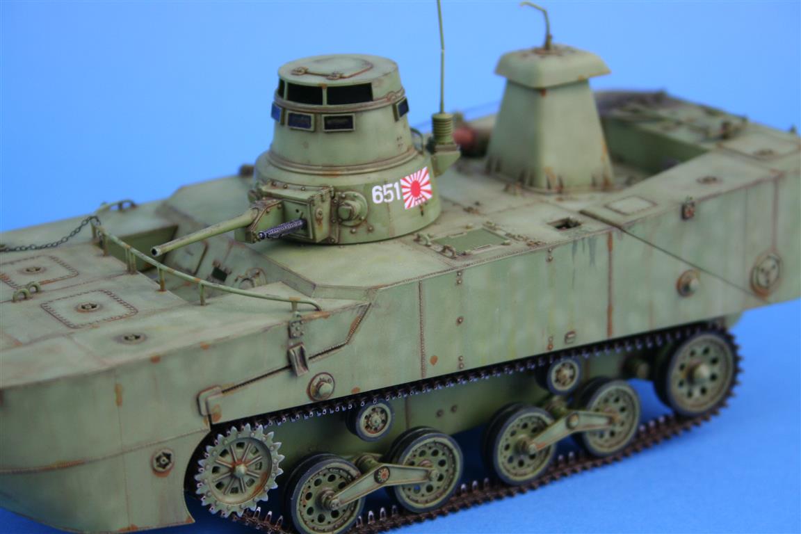 Houston Armor Club (HAC): Dragon IJN Type 2 (Ka-Mi) Amphibious Tank