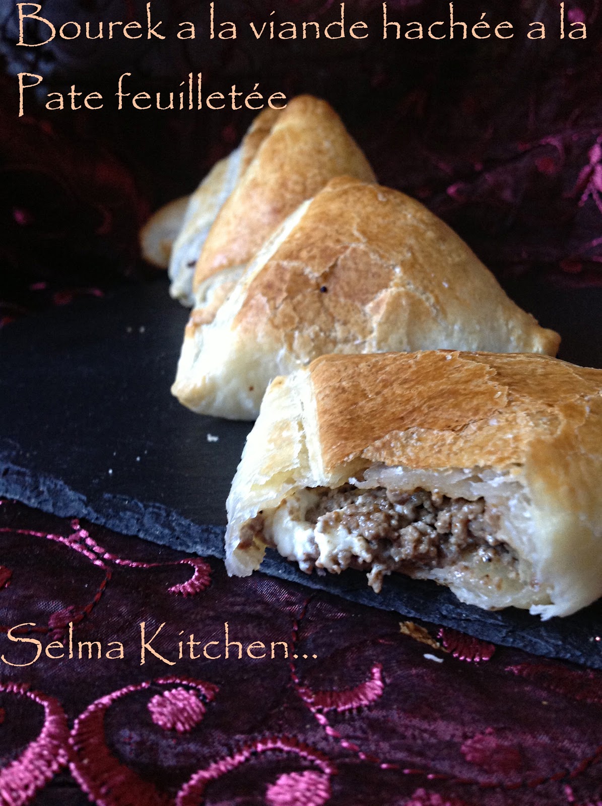 Selma Kitchen: bourek a la viande hachée et kiri a la pate feuilletée ...