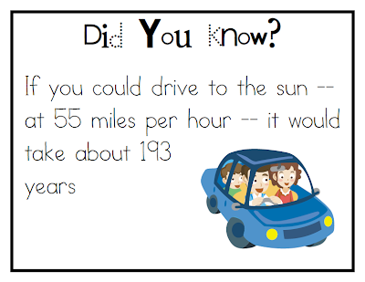 3rd Grade Thoughts: Did You Know? Fun Facts