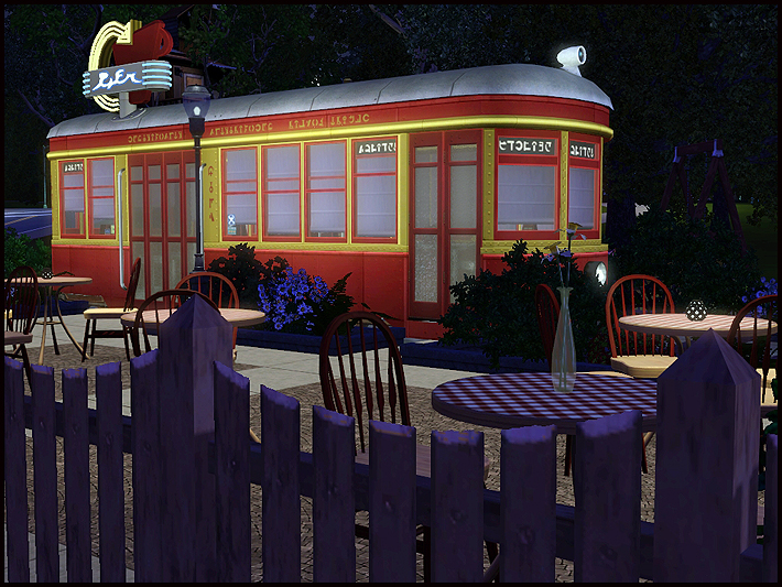 Lily's Sim Antics: * End Of The Line Boxcar Diner