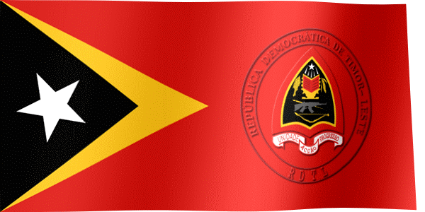 Flag of East Timor (GIF) - All Waving Flags