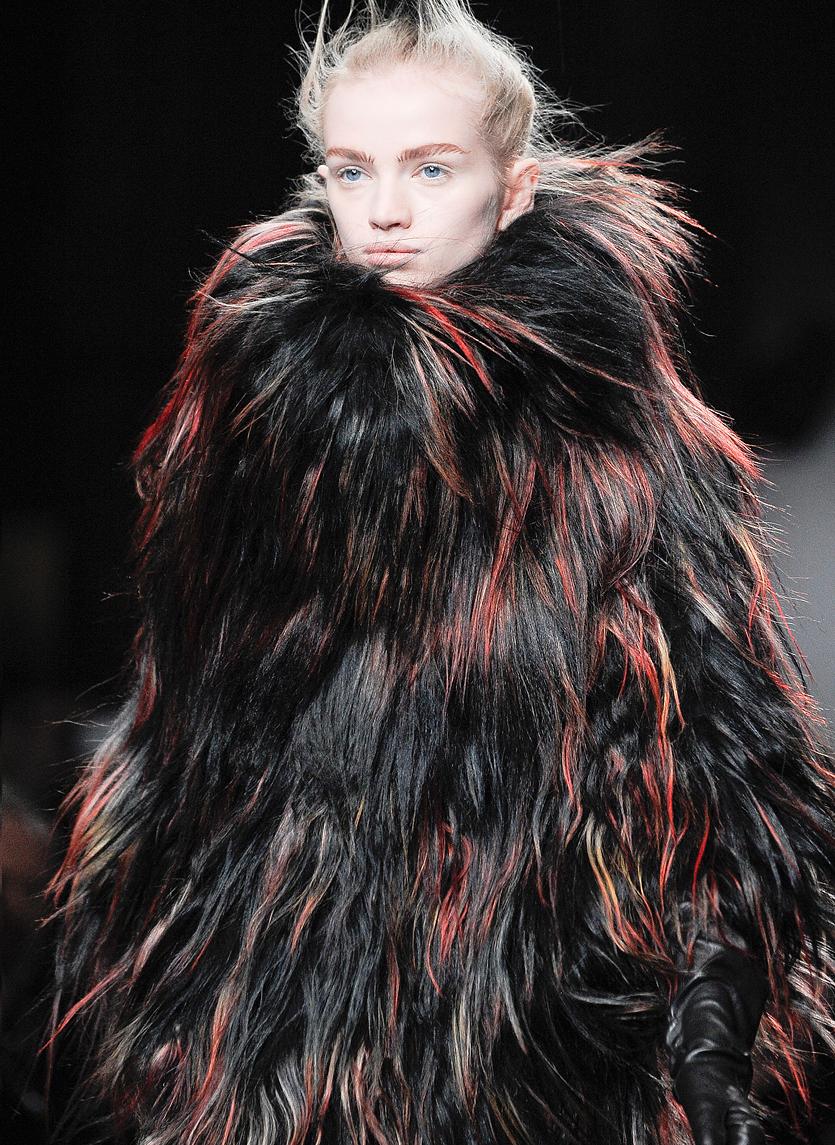 Fashion & Lifestyle: Ann Demeulemeester Goat Fur Coats Fall 2011 Womenswear