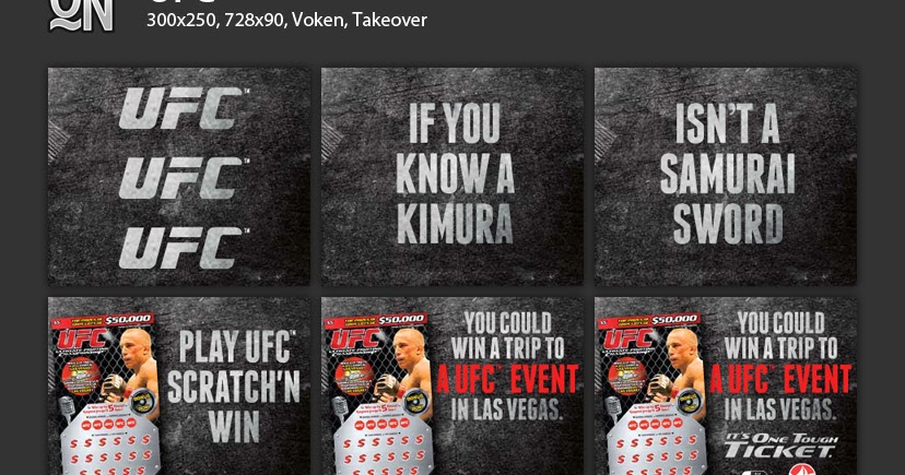 Toronto Web Designer & Developer: UFC - Banner Ads