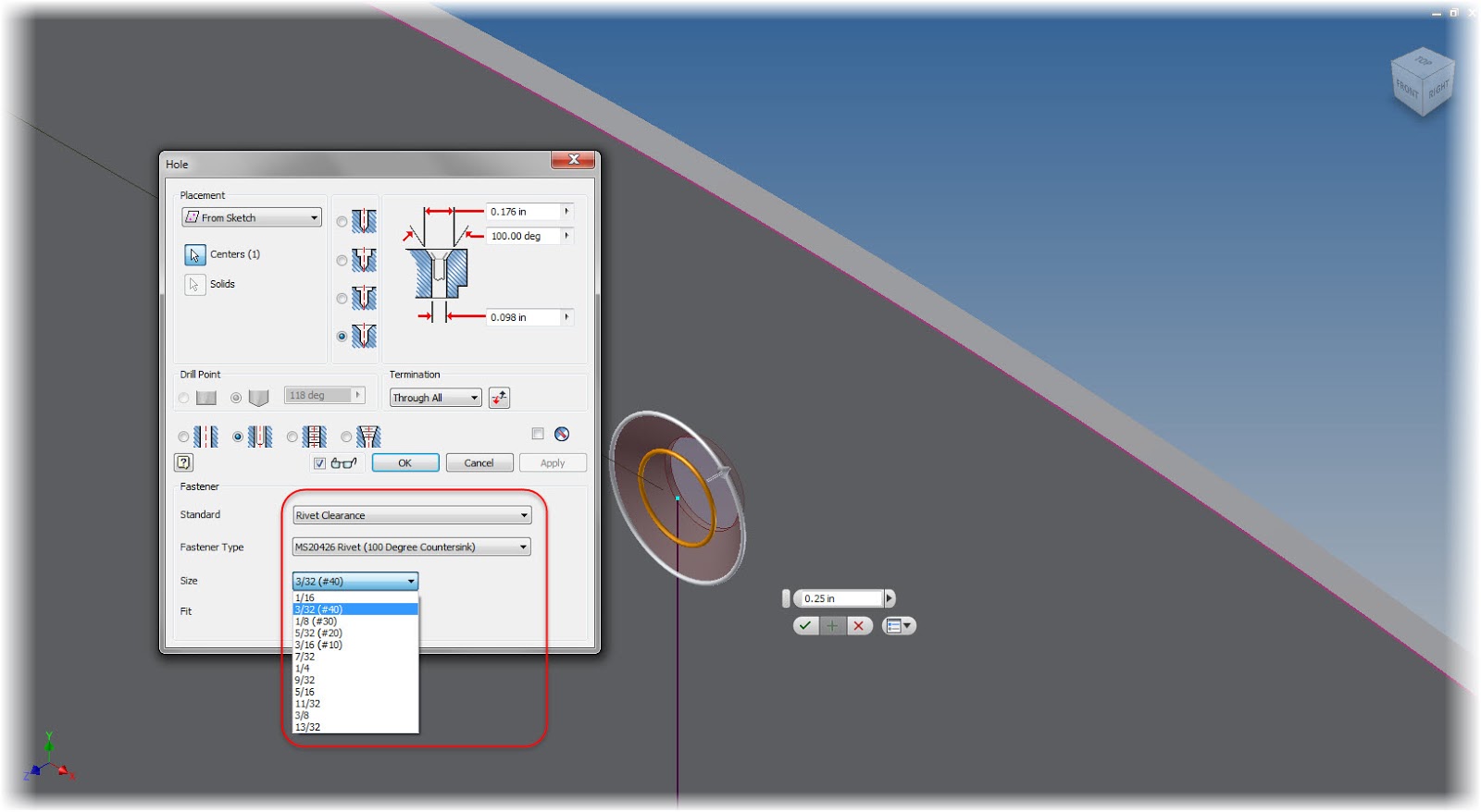 Placing the Rivet. Notice how the names (circled) correspond to the ...