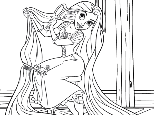 Rapunzel coloring pages - Imagui