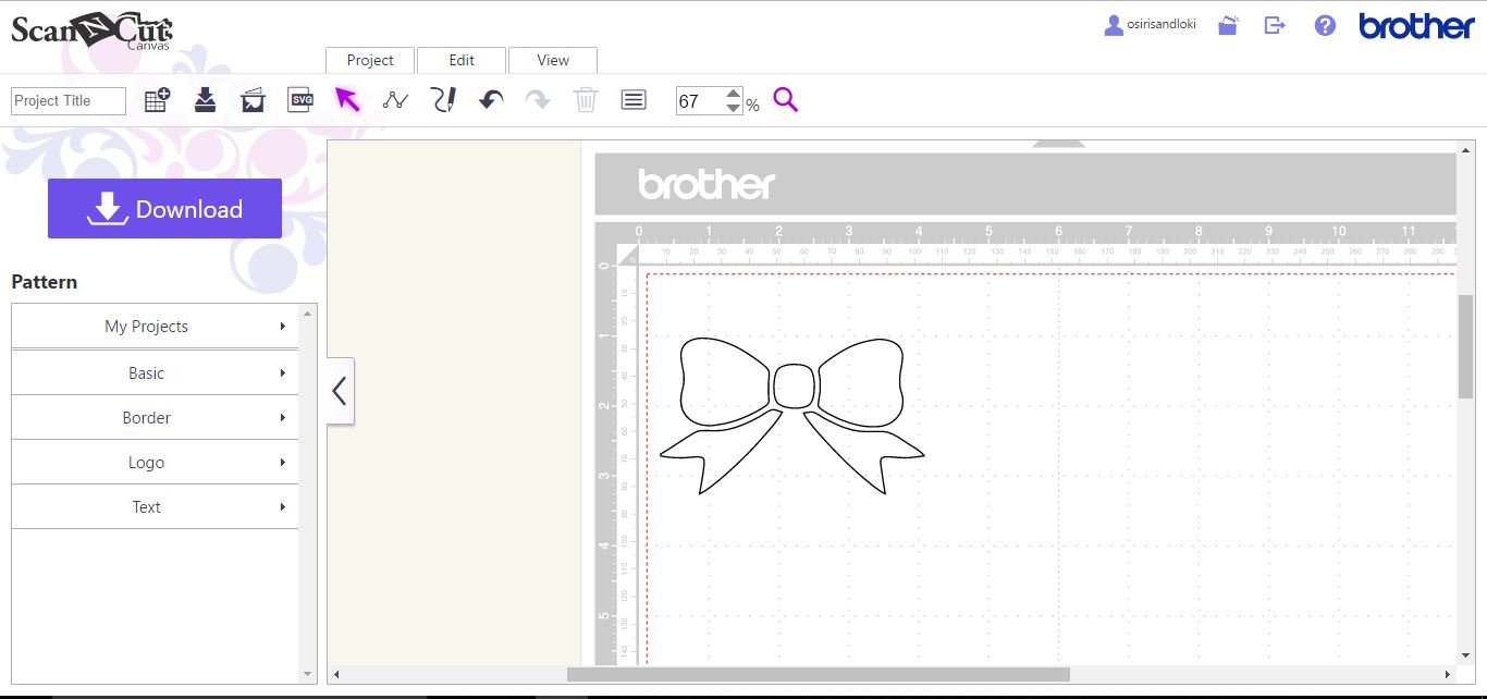 Tracing an image in Brother scan and cut canvas | Design Bundles