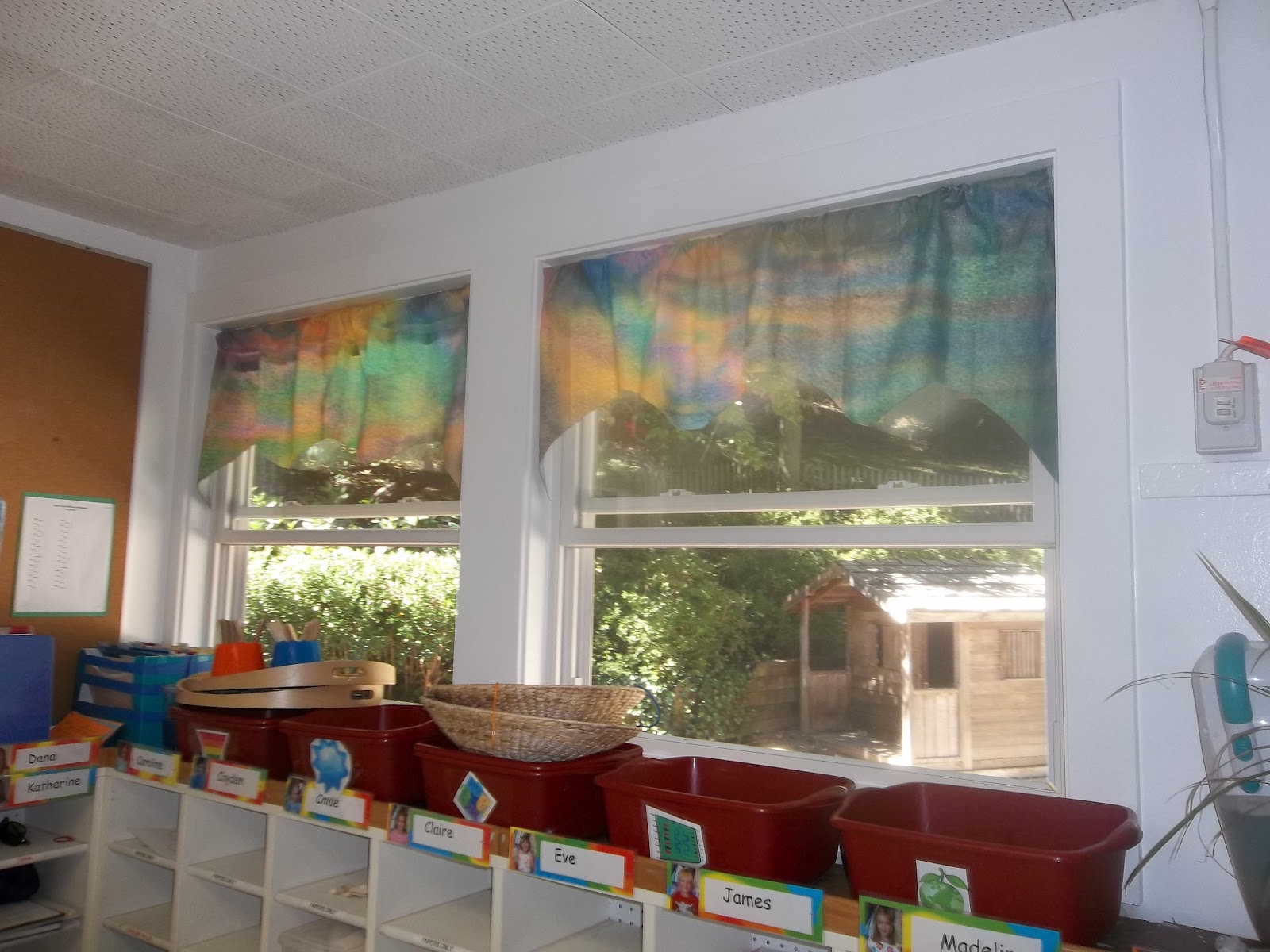Playfully Learning: Easy Classroom Curtains