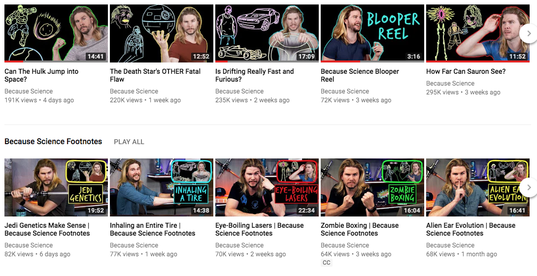 Our Favourite YouTube Science Channels