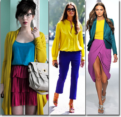 Model e Style: Roupas coloridas