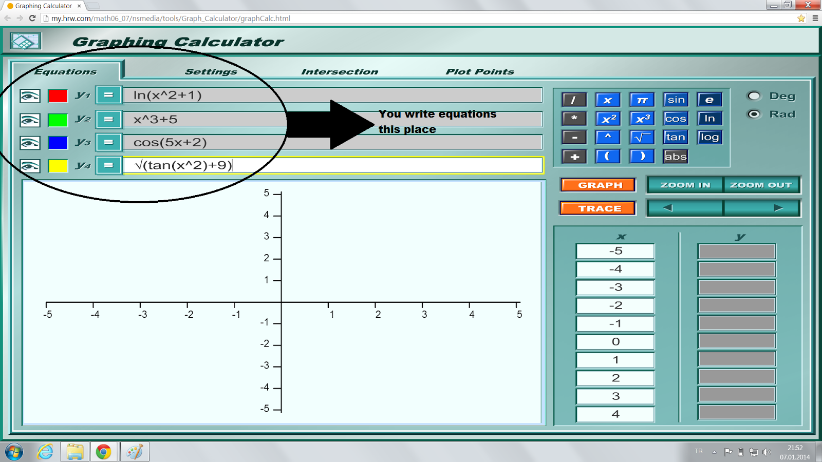 MATHEMATICS SOFTWARE: Graphing Calculator