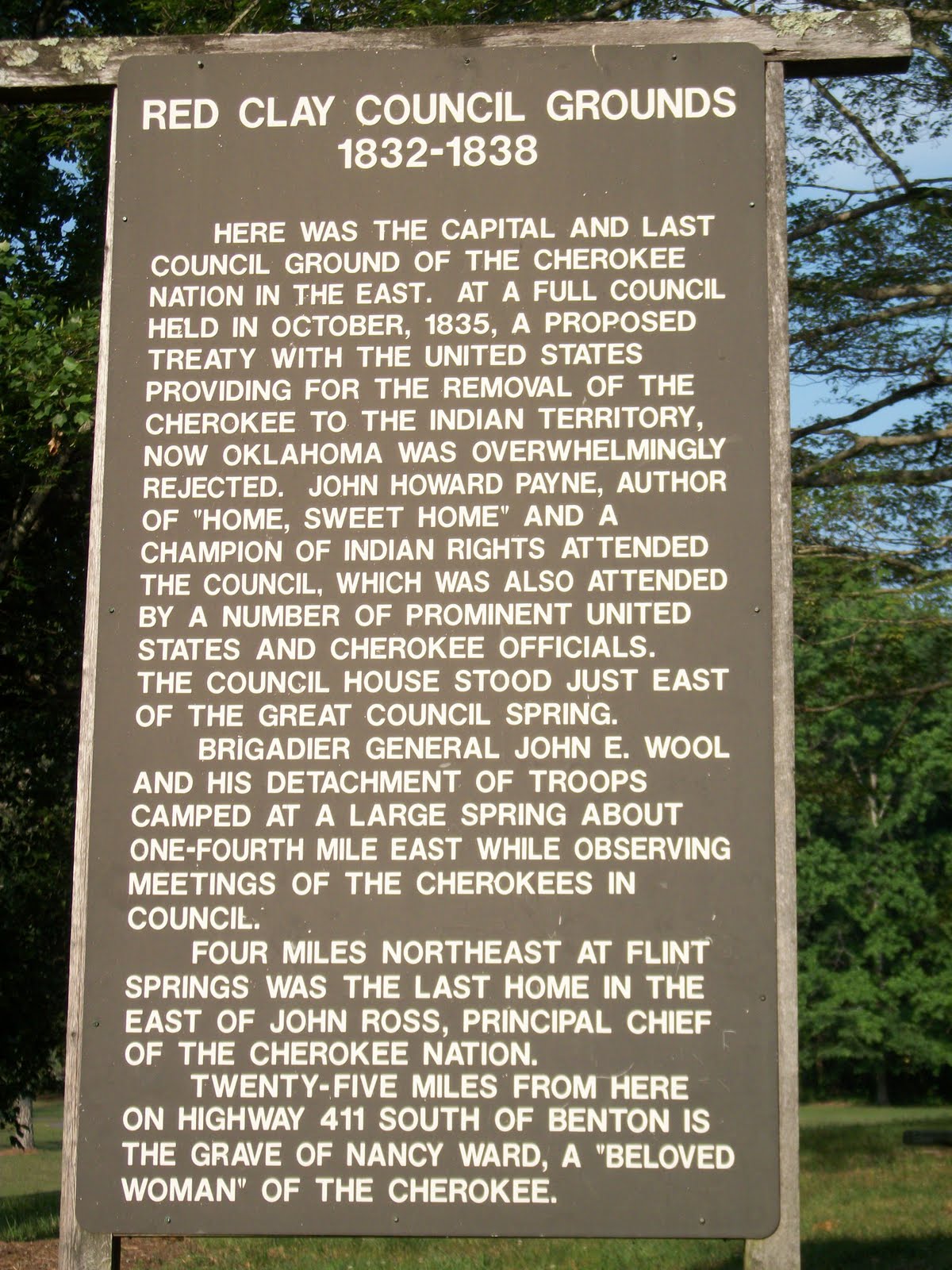 ravings of dkchi: Red Clay Cherokee Council Grounds