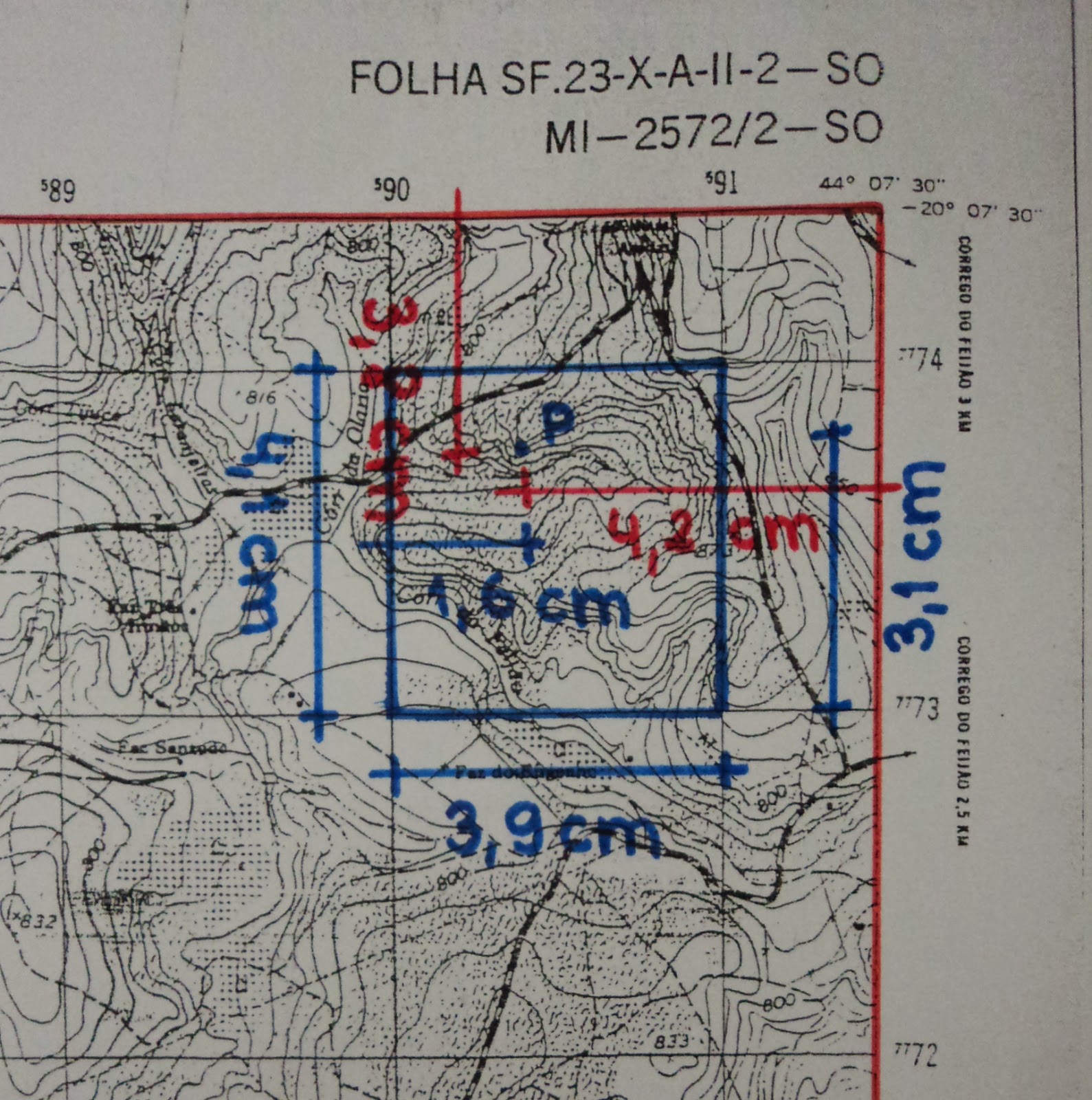 TOPOGRAFIA FUMEC : COORDENADAS DE UM PONTO NO MAPA