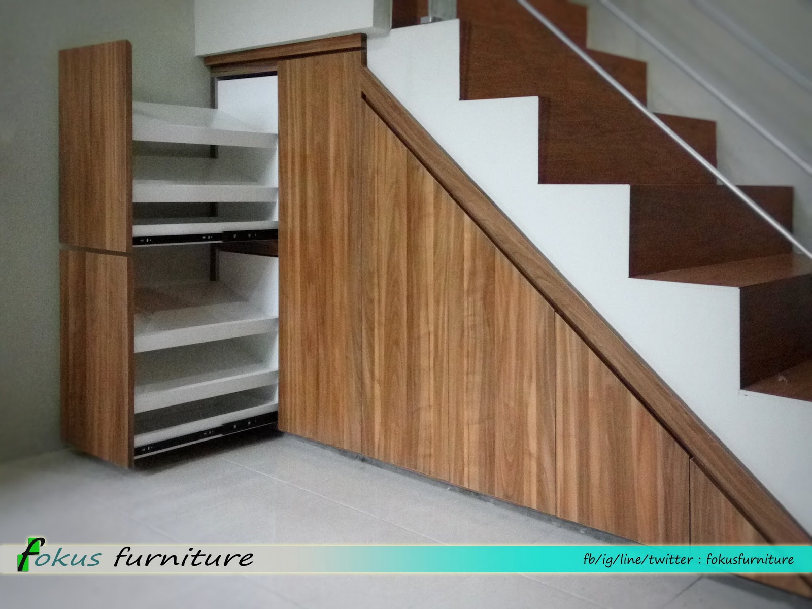 Kitchen set dan lemari bawah tangga minimalis Pondok gede | Furniture ...