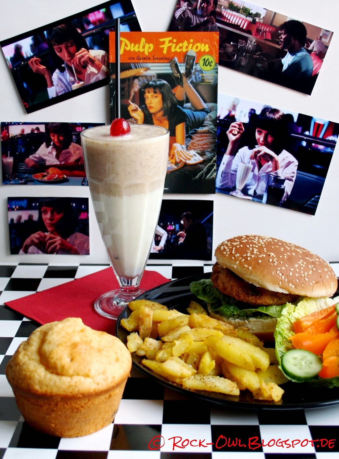 Rock and Owl Blog: Burger, Shake und Muffin: Dinner ala Pulp Fiction
