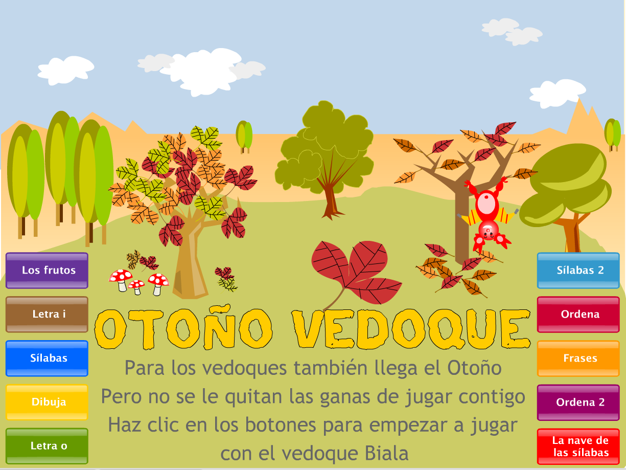 MI AULA DE INFANTIL: JUEGO DE ORDENADOR DEL OTOÑO