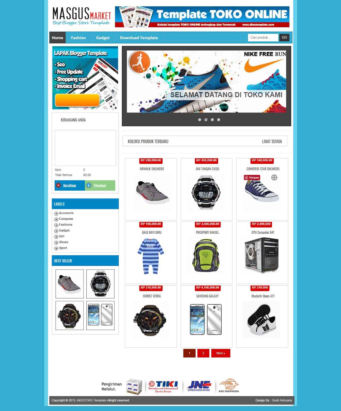 7 Template Blog Toko Online Terbaik SEO Friendly Dan Responsive ...