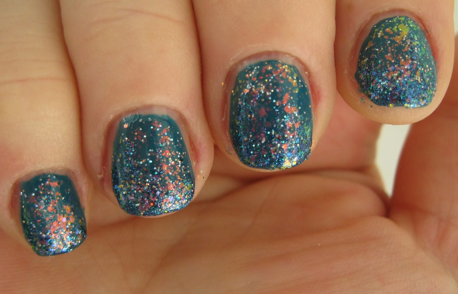 Lacquer Slacker Liz: Evolution of a Blue Bling Manicure