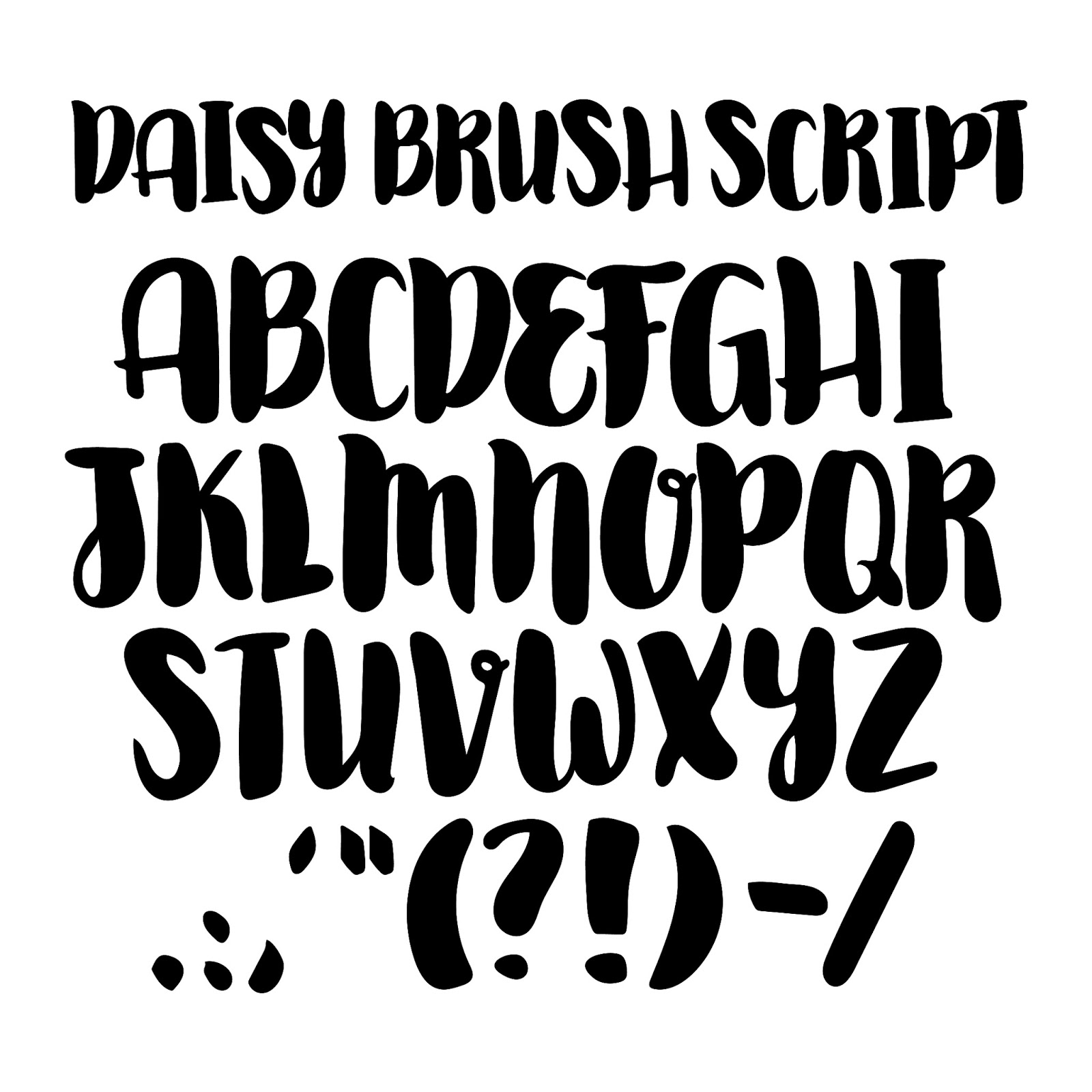 Silhouette UK: Challenge :: Free Design of the Week - Daisy Brush Script