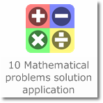 10 Mathematical problems solution application