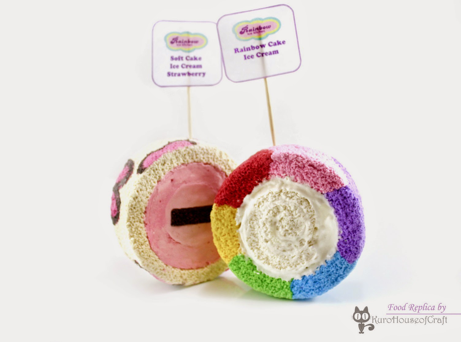 KuroHouse of Craft: Replika Ice Cream (Dummy Food) Rainbow Ice Cream